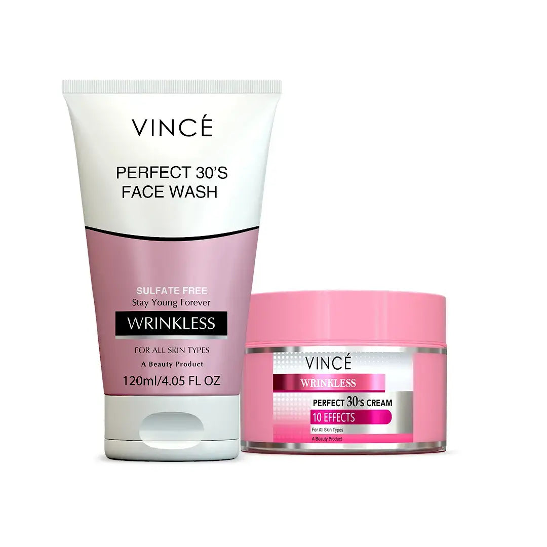 Perfect 30's Pack | Face wash + Cream – Vince Beauty | Saudi